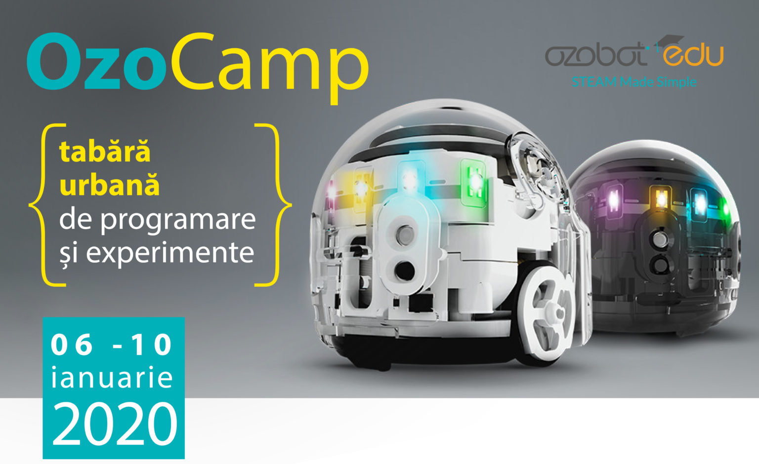 OzoCamp – tabără urbană de programare și experimente – ianuarie 2020 – Primul Science Center din ...